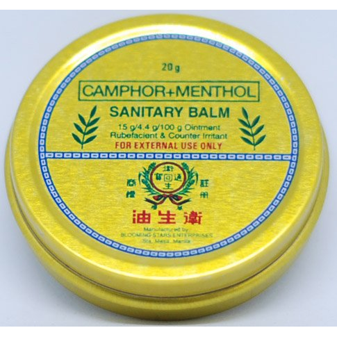 SANITARY BALM Camphor / Menthol 15g / 4.4g per 100g Ointment 20g price ...
